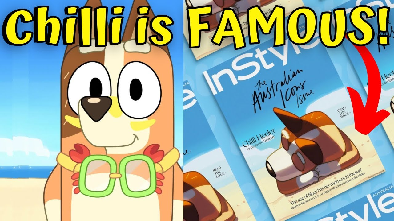 Chilli is a FAMOUS cover girl! (Bluey season 3 news, Bluey Olympics and ...