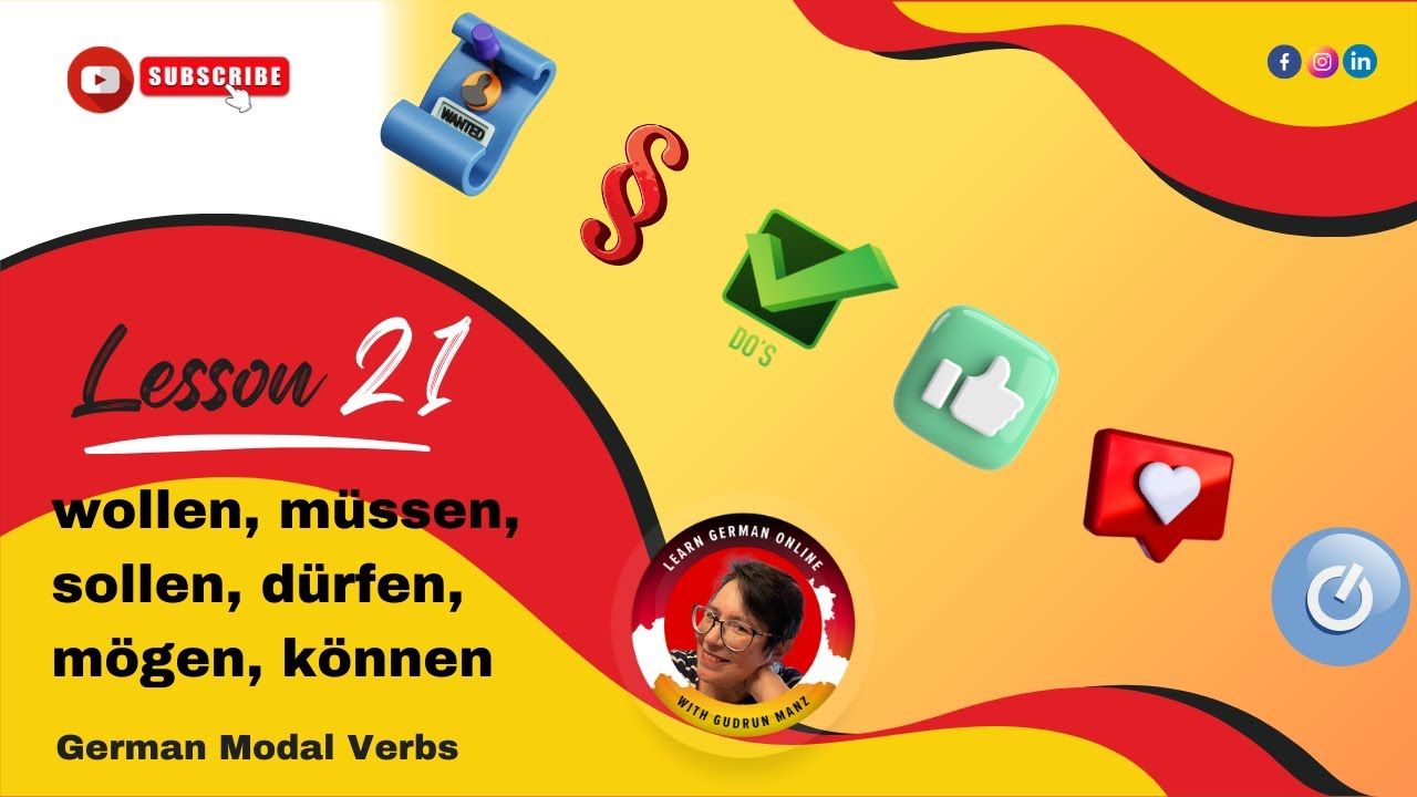 Lesson 21 Learn German Modal Verbs - YouTube