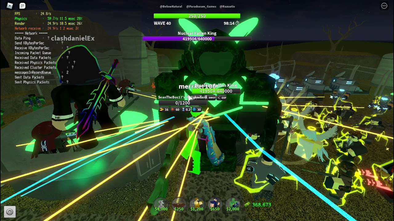 nuclear fallen king (nfk) boss battle tds - YouTube