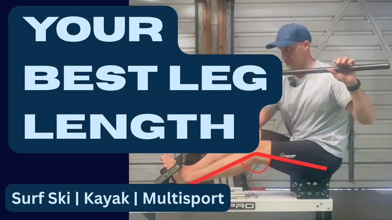 Optimising leg length for kayak | surf ski technique - YouTube
