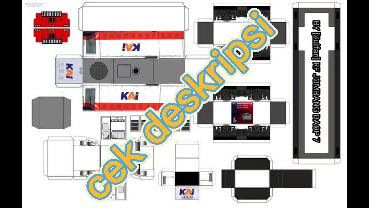 share pola papercraft @fello railfans BB 303 padang di deskripsi - YouTube