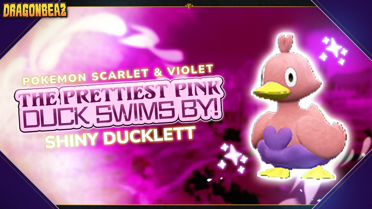 The Prettiest Pink Duck Swims By! | Shiny Ducklett Reaction in Pokemon ...