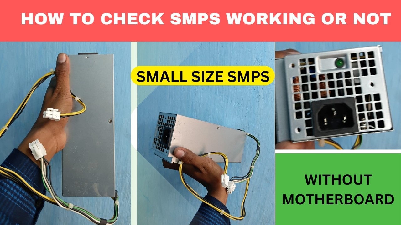 How To Check #Dell, #Hp, #Lenovo desktop SMPS working or not || how to ...