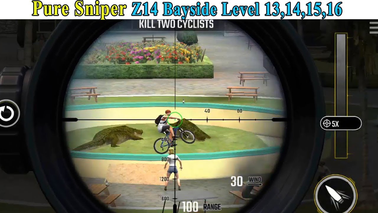 Pure Sniper Z14 Bayside Level 13,14,15,16 | City Gun Shooting | How to ...