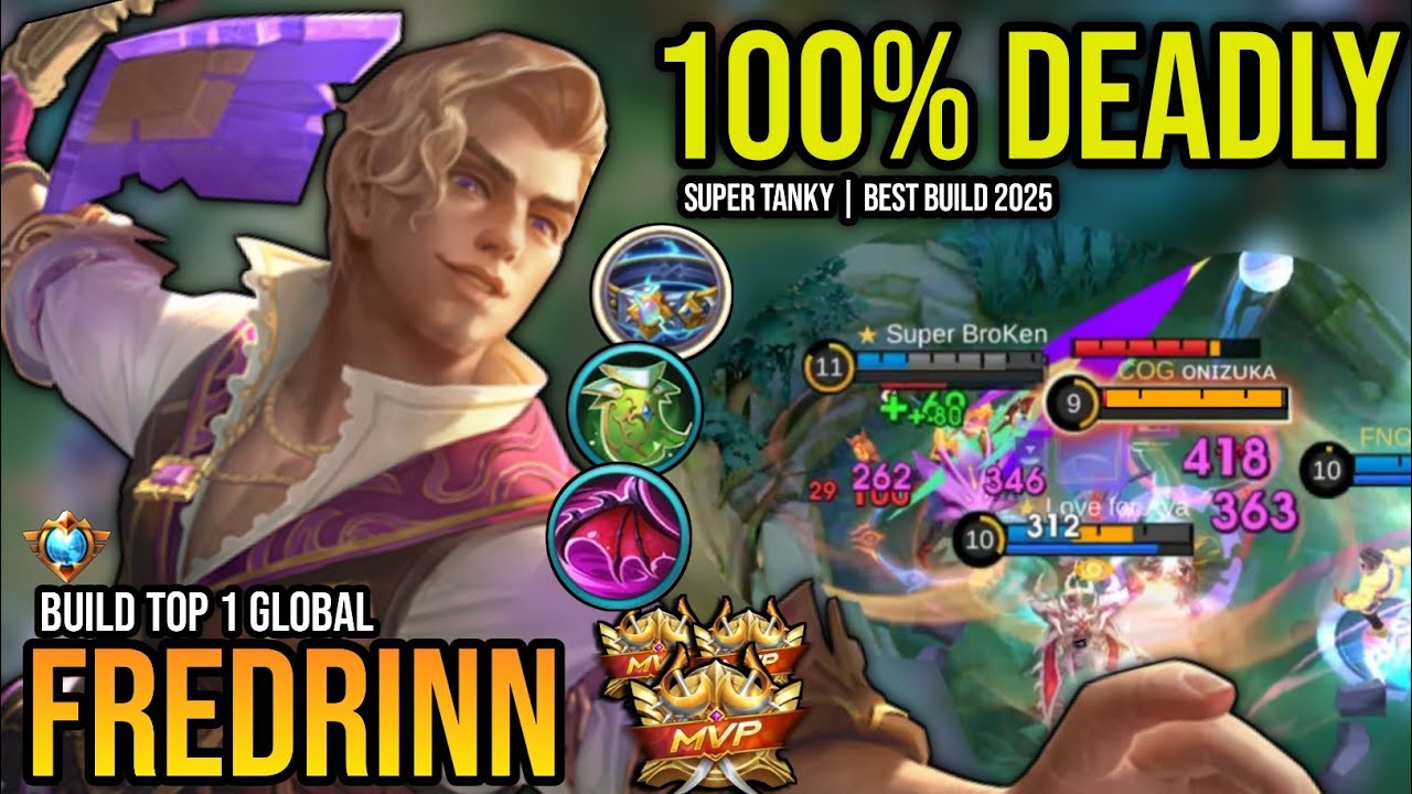 FREDRINN BEST BUILD 2025 | BUILD TOP 1 GLOBAL FREDRINN GAMEPLAY ...