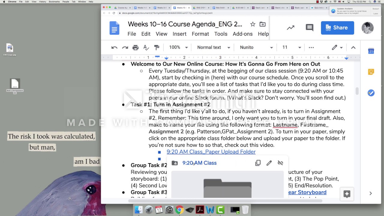 Upload Your Assignment to Google Drive Assignment Folder - YouTube