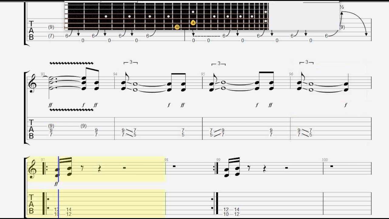 Black Sabbath War Pigs GUITAR 1 TABLATURE - YouTube