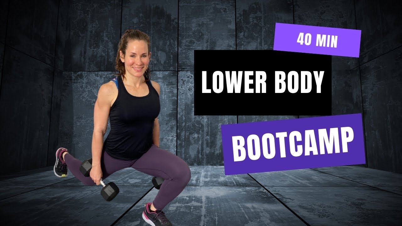 Lower Body Workout | 40 Minute HIIT - Day 46 - YouTube
