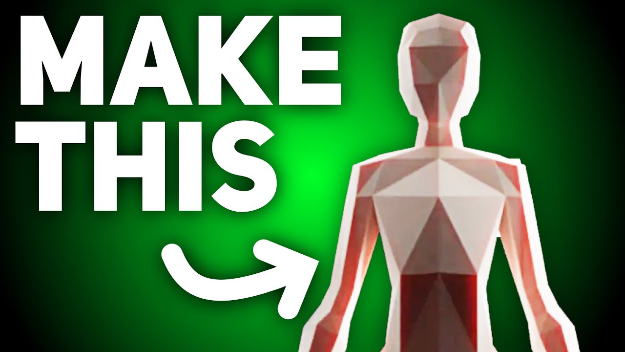 Make Low Poly Female Character in Blender! - Part 3 - YouTube