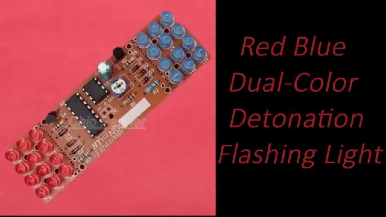 Red Blue Dual-Color Detonation Flashing Light - YouTube