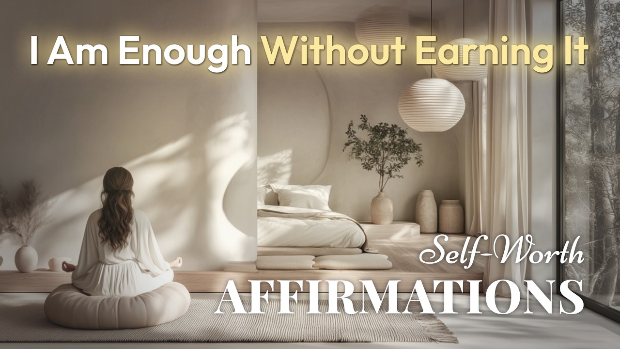 10 Minute Affirmations for Self Worth | I Am Enough Without Earning It ...