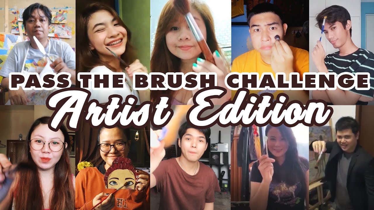 PASS THE BRUSH CHALLENGE | ARTIST EDITION - YouTube