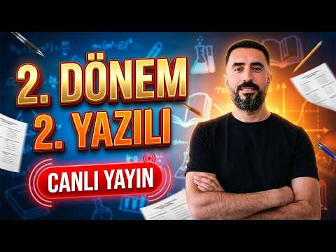 3 HAZİRAN ÜLKE GENELİ ORTAK SINAV: 9.SINIF 2.DÖNEM 2.YAZILI SORULARI / 🔴 CANLI YAYIN / 100 🎯