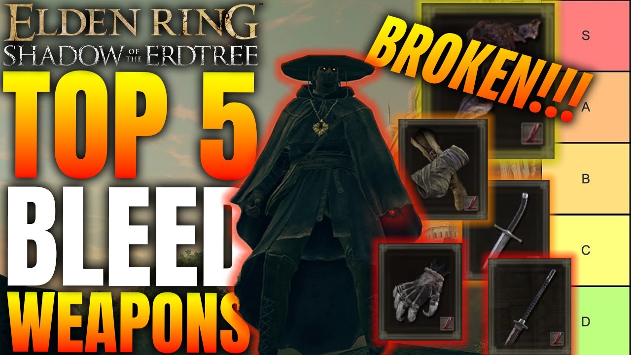 Best 5 Bleed Weapons in Elden Ring Shadow of the Erdtree + Location ...