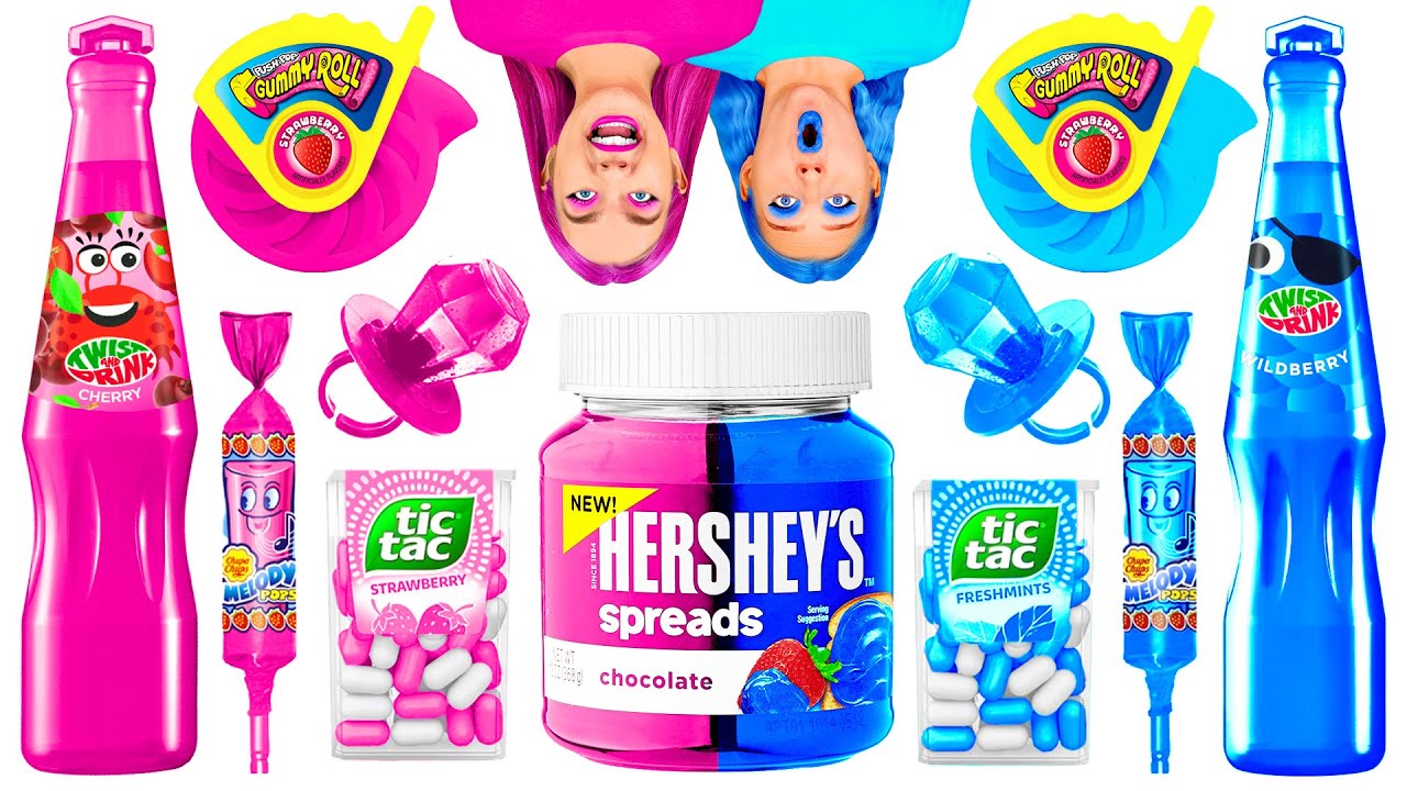 Cibo Rosa vs Cibo Blu Sfida | Situazioni Divertenti da ChallengeTeen ...