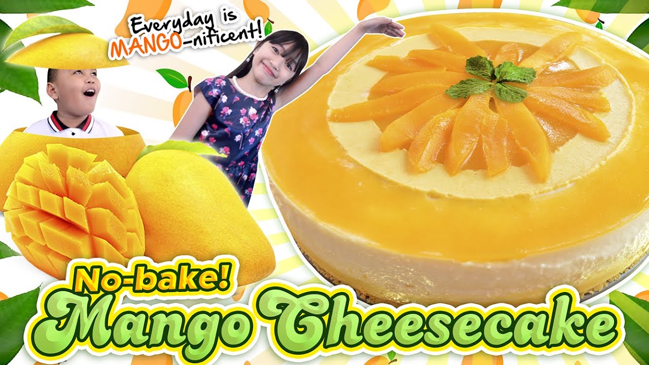 No-bake Mango Cheesecake! Everyday is a MANGO-nificent day! - YouTube