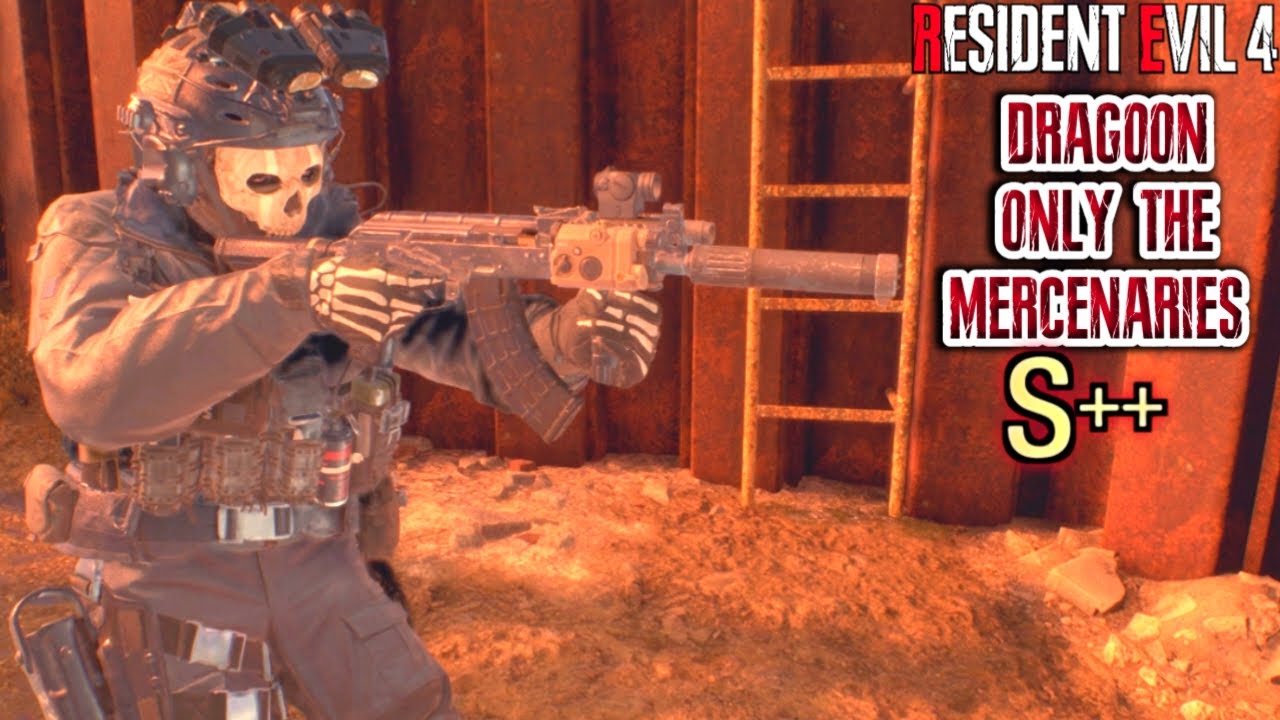 Ghost Dragoon The Mercenaries!! - Resident Evil 4 Remake - YouTube