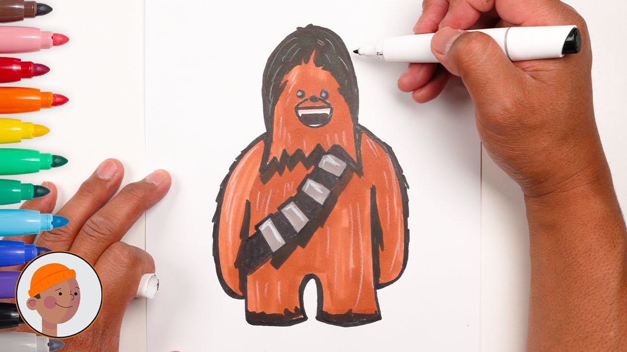 How To Draw Chewbacca Easy! - YouTube