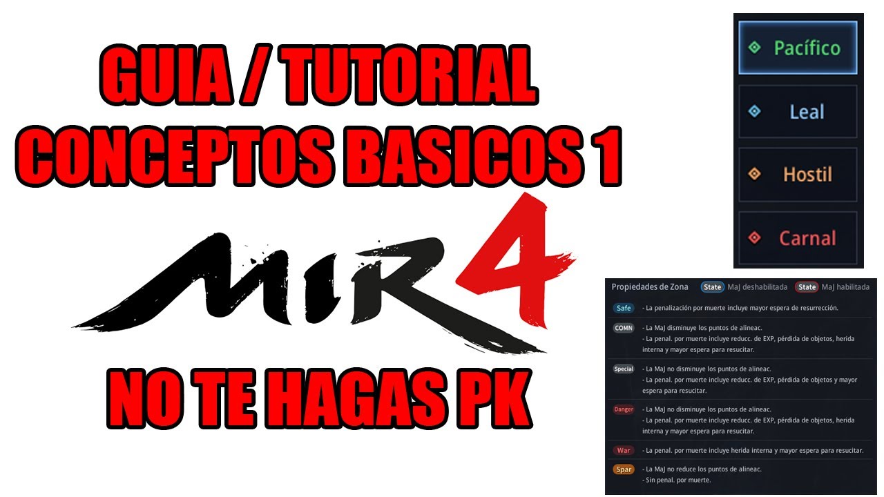 GUIA / TUTORIAL - MIR4 ESTADOS DEL PERSONAJE Y MAPAS - evita ...