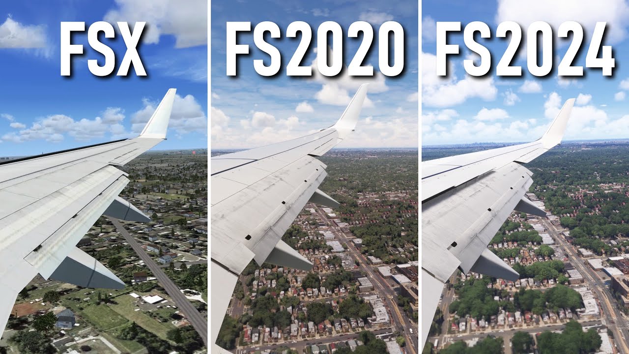 FSX vs FS2020 vs FS2024 | Microsoft Flight Simulator Comparison (4K ...