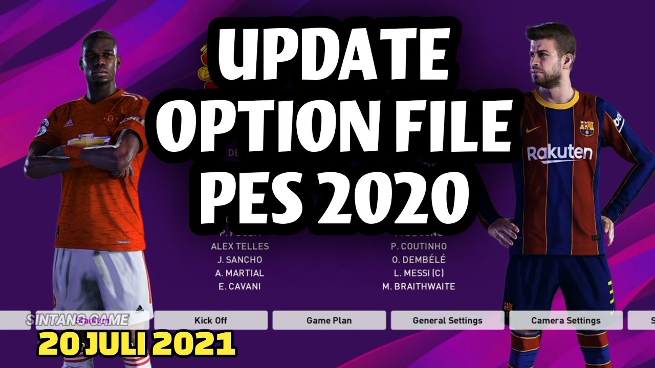 OPTION FILE UPDATE PES 2020 PS4 PART 2 - YouTube