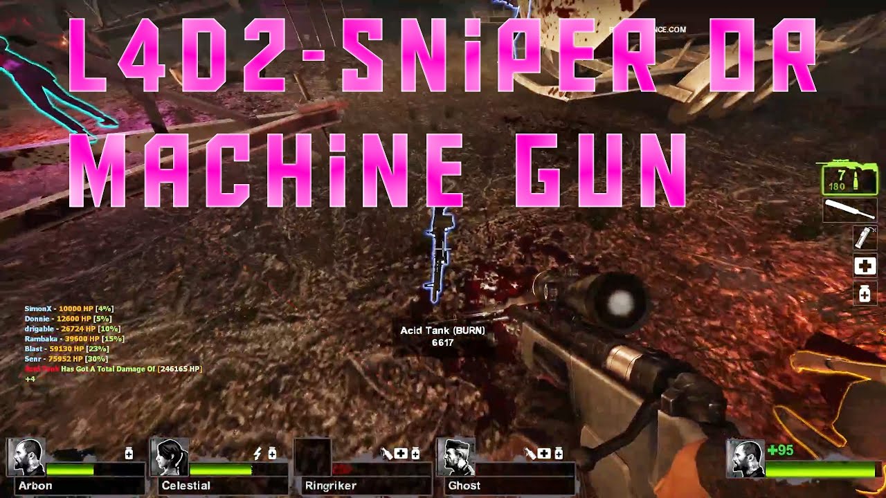 Sniper or Machine Gun? - Left 4 Dead 2 - Expert Realism Cooperative ...