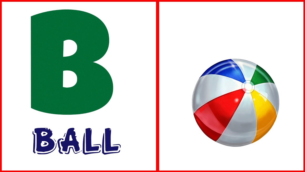 A For Apple B For Boll///// Kids Learning English Alphabets - YouTube