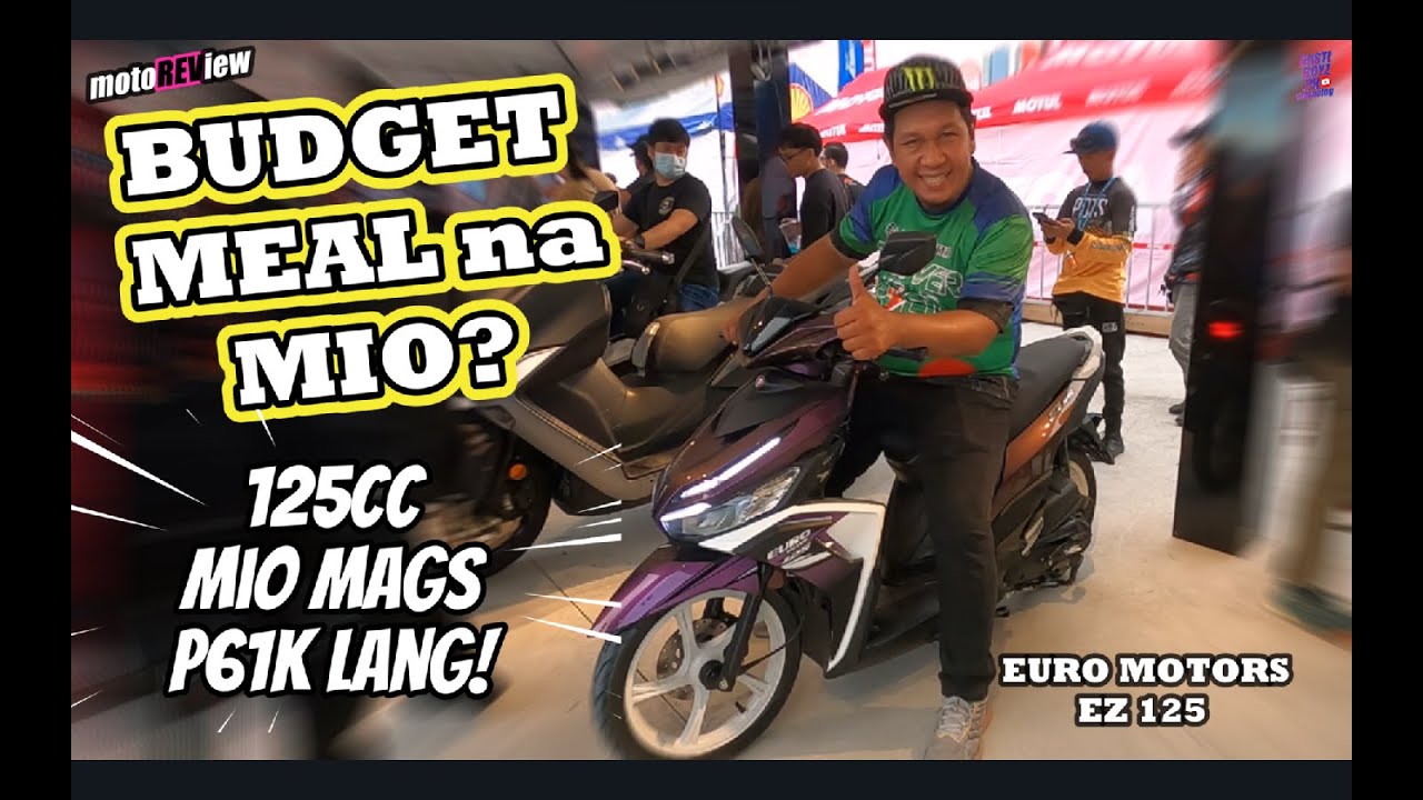 EURO MOTOR EZ 125 REVIEW l MURANG SCOOTER l EZ 125 PRICE l EZ 125 VS MIO 125 l motoREView - YouTube