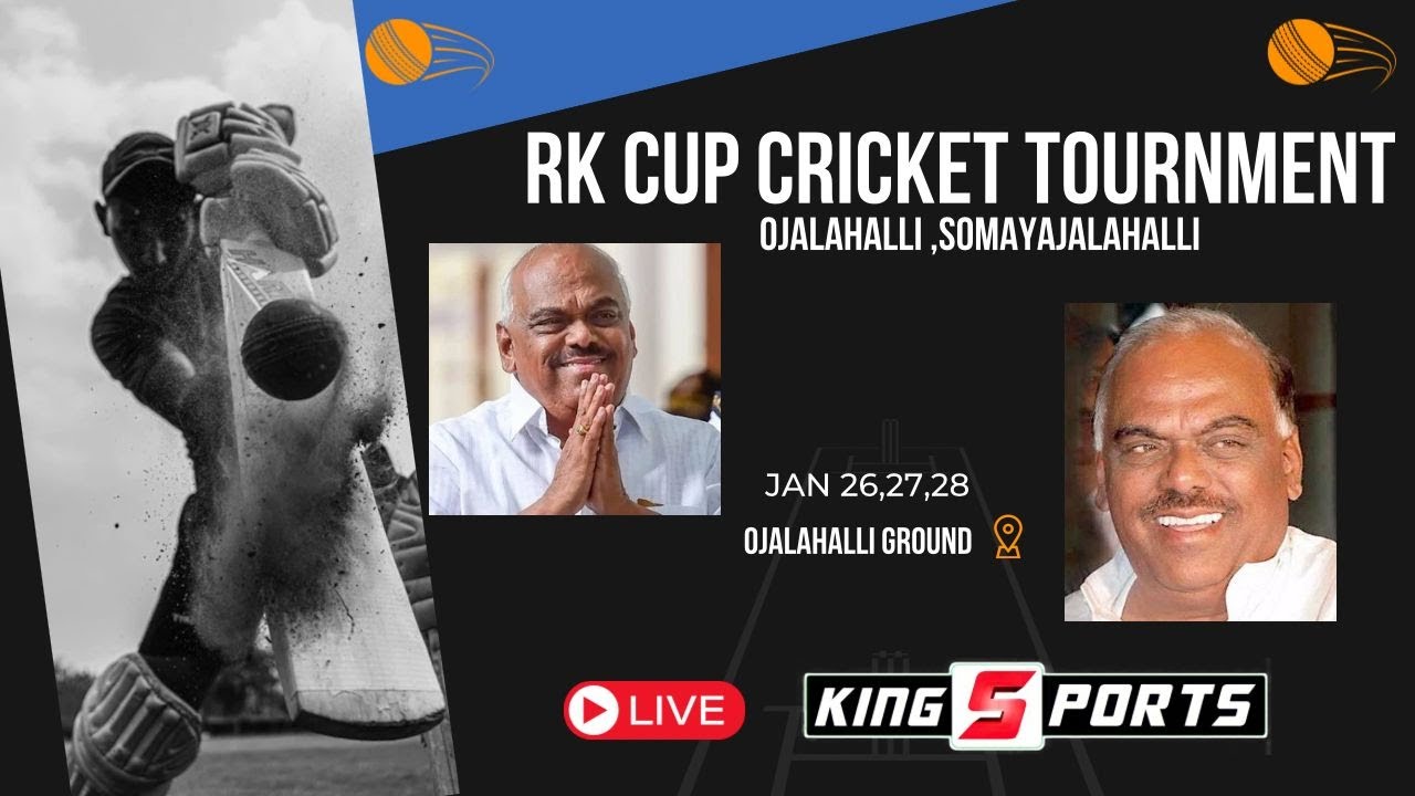 |RK CUP CRICKET TOURNAMENT | OJALAHALLI GROUND SOMAYAJALAHALLI | LIVE ...