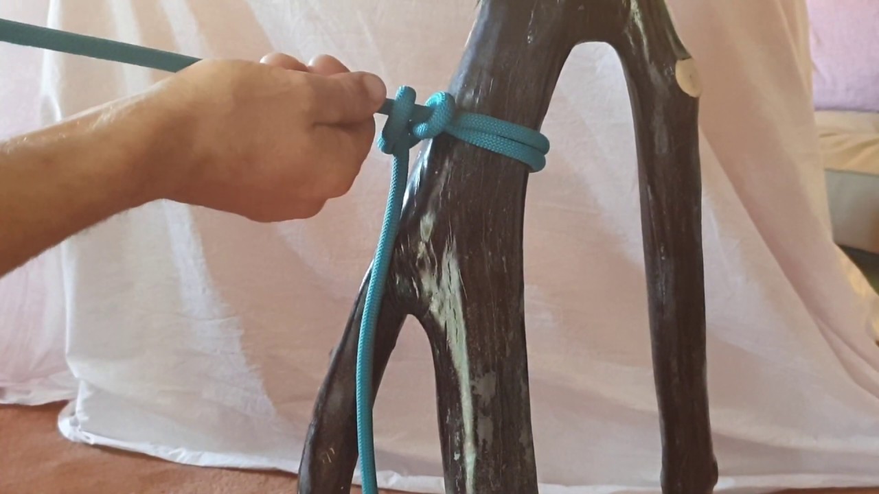 Riggers knot + two half hitches - YouTube