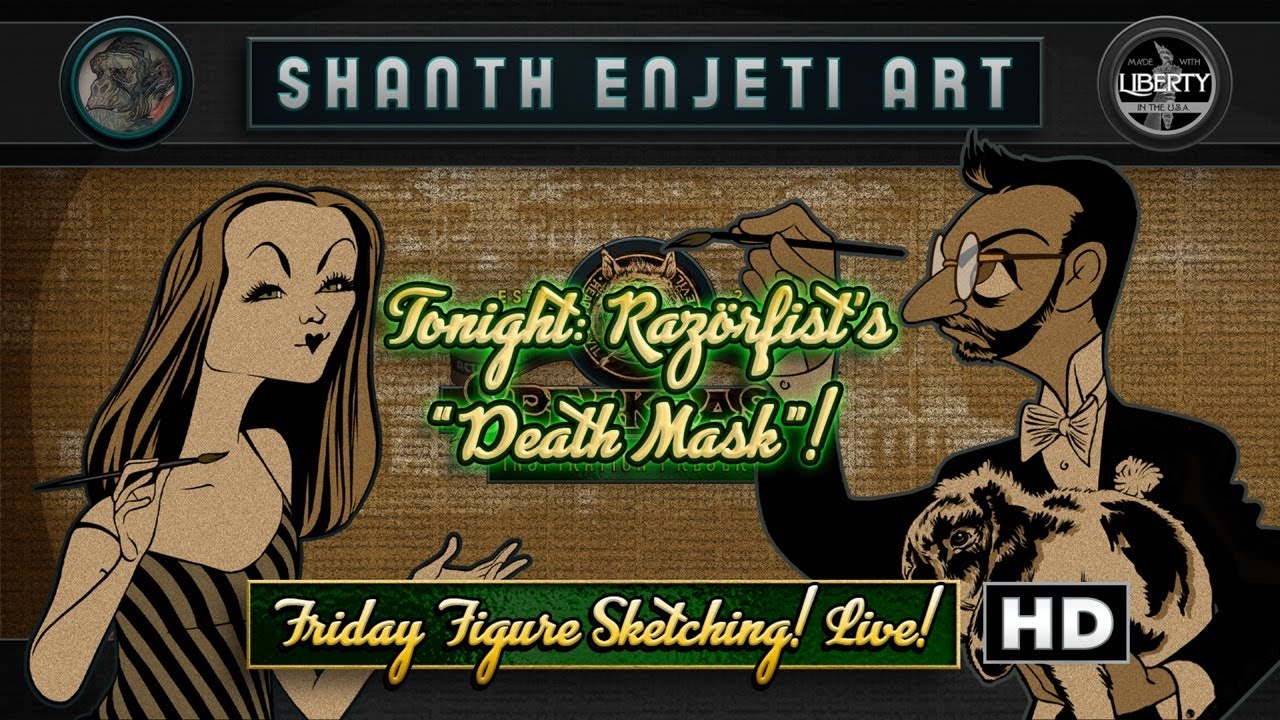 🔴 FRIDAY NIGHT FIGURE SKETCHING! LIVE! Shanth Enjeti Art’s SPEAKEASY ...