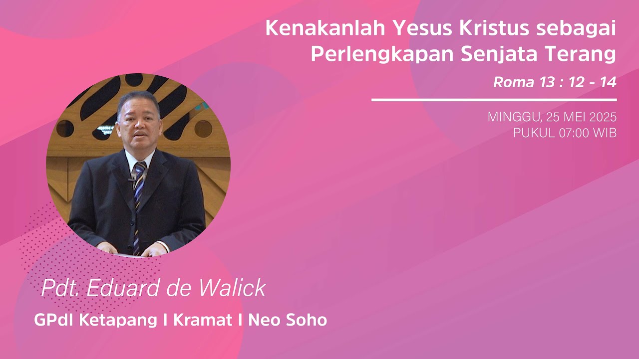 Ibadah Online Gereja Pantekosta di Indonesia - 25 Mei 2025 || GPdI ...