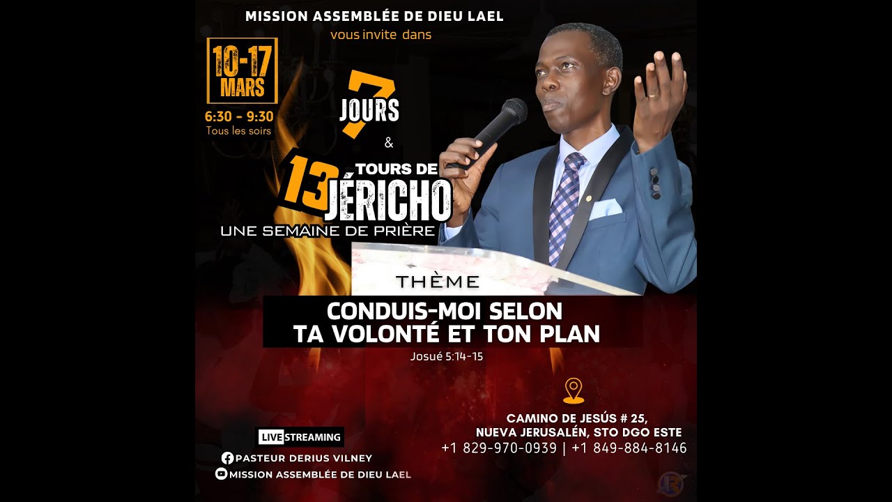 13 Tours de Jéricho et 7 Jours (Jour 3) | Mission Assemblée de Dieu ...