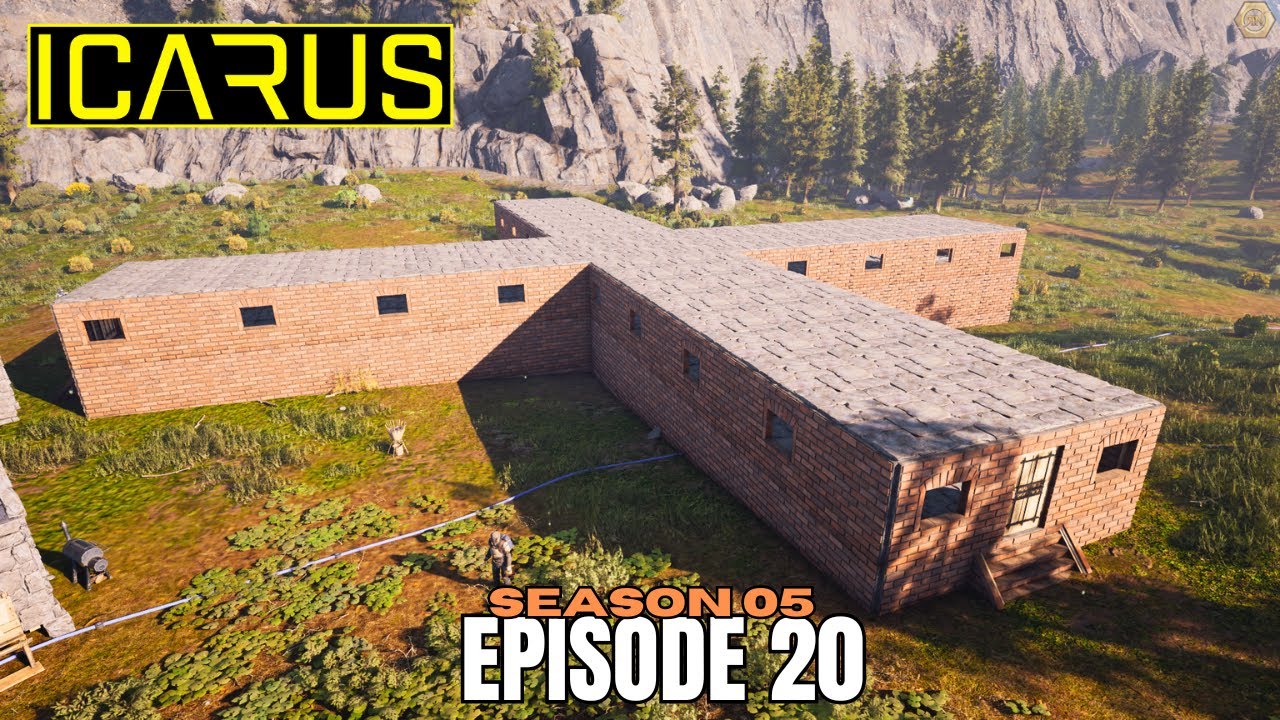 Brick Walls And Temp Roof! Icarus Openworld Gameplay [S05E20] - YouTube