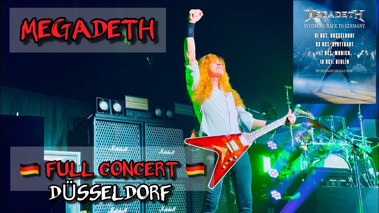 Megadeth Live FULL CONCERT Düsseldorf Germany October 1 2025 🇩🇪 - YouTube