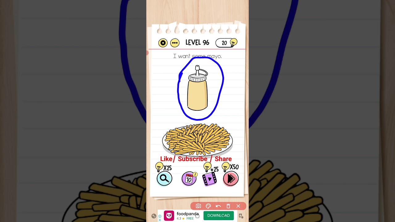 Brain test level 96 walkthrough solution gameplay |Game the chain - YouTube