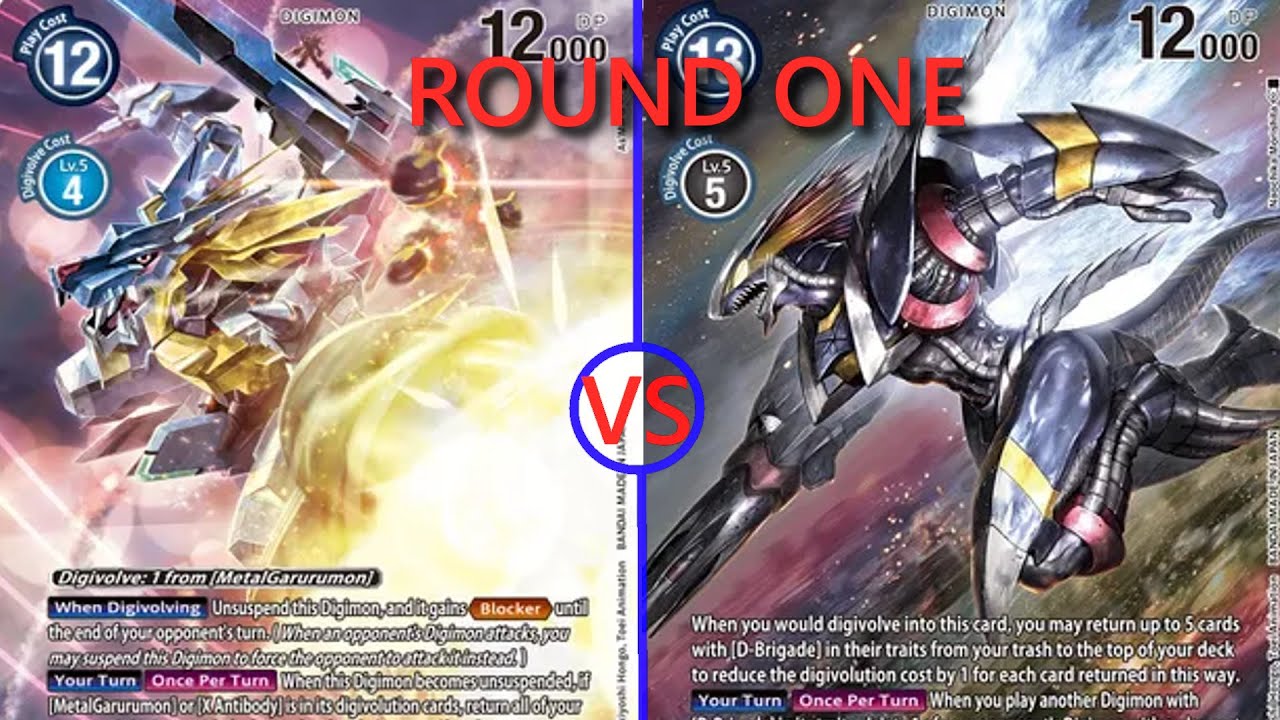 DigiDoomed Art Tournament 2/1/23 Round 1 | Digimon TCG | Metalgarurumon ...