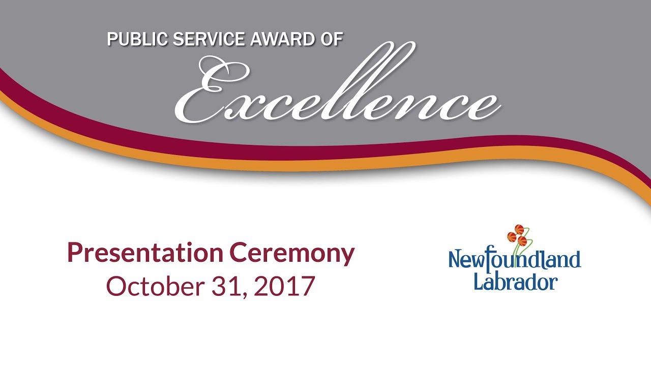 Public Service Award of Excellence - YouTube