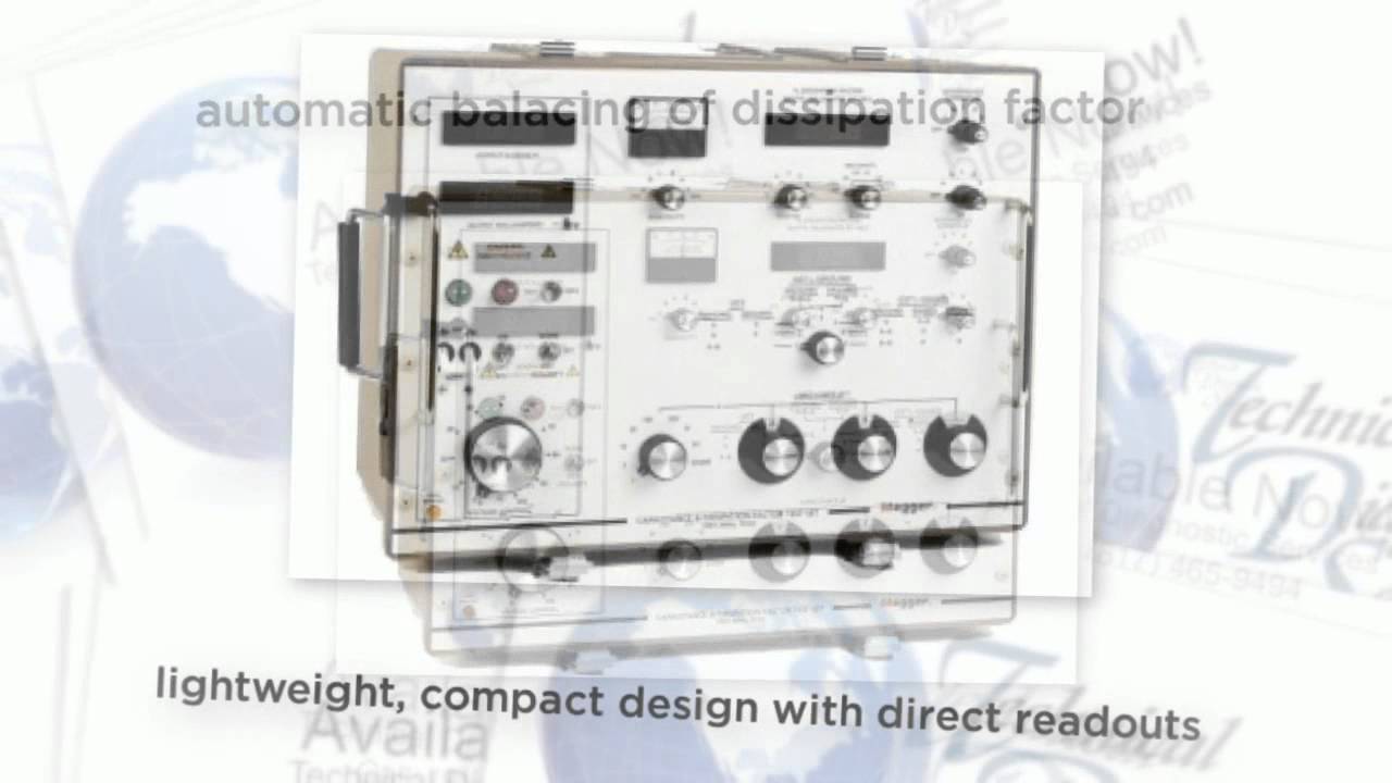 TDS Presents Megger 670065 Power Factor Test Set - YouTube
