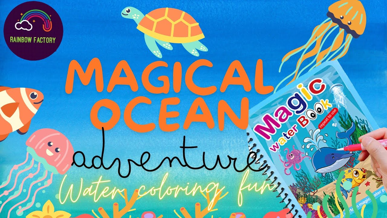 🌊 "Magical Ocean Adventures: Water Coloring Fun with Fish, Sharks, Sea ...