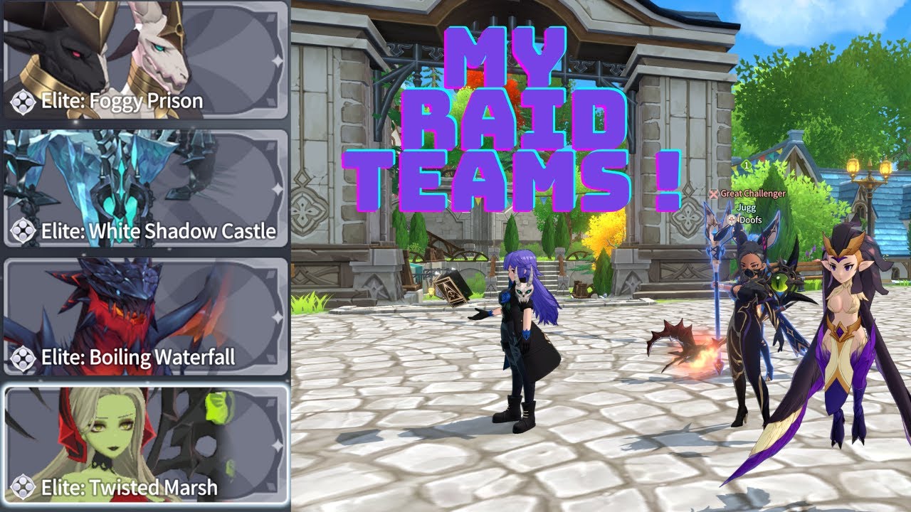 My Current Raid Teams In Summoners War: Chronicles ! - YouTube