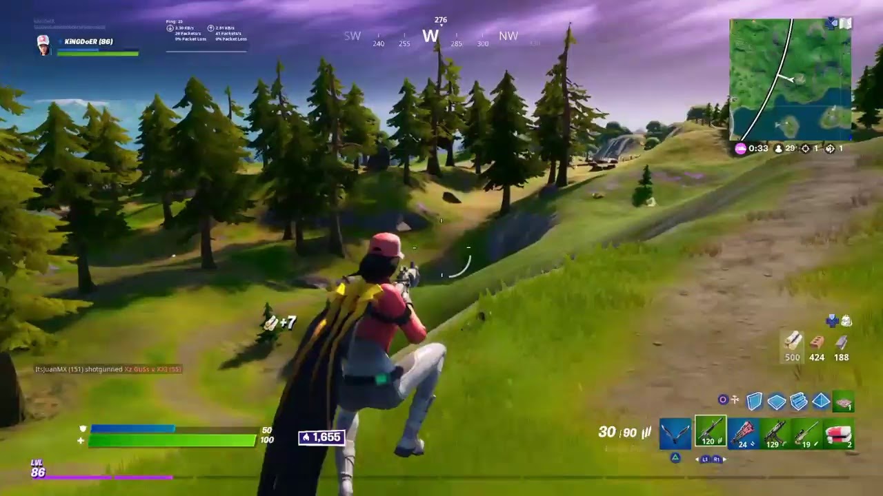 Playing fortnight arena solo - YouTube