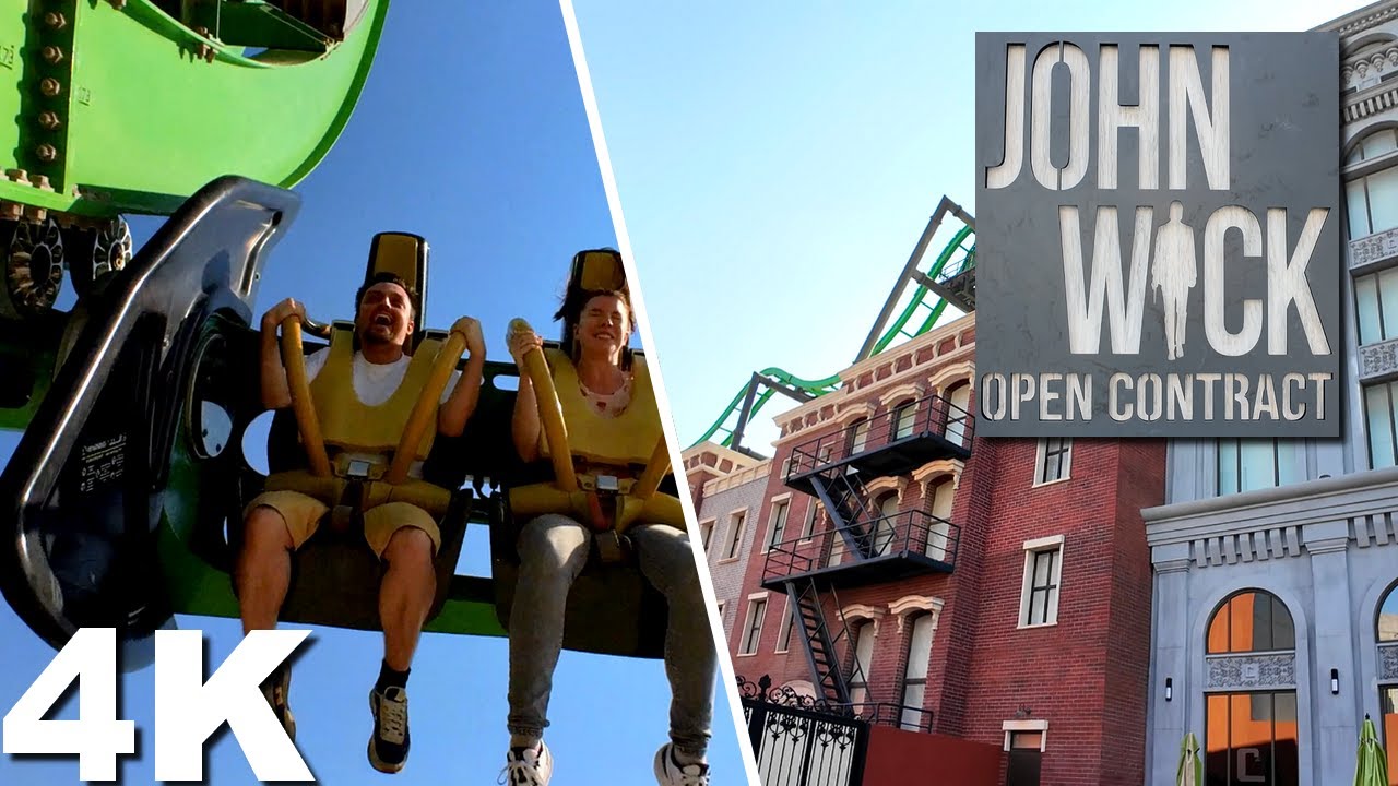 John Wick : Open Contract [On-Ride with Queue 4K POV] - Motiongate ...