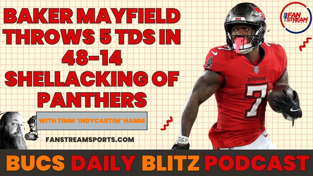 Baker Mayfield Throws 5 TDs in 48-14 Shellacking of Panthers - YouTube