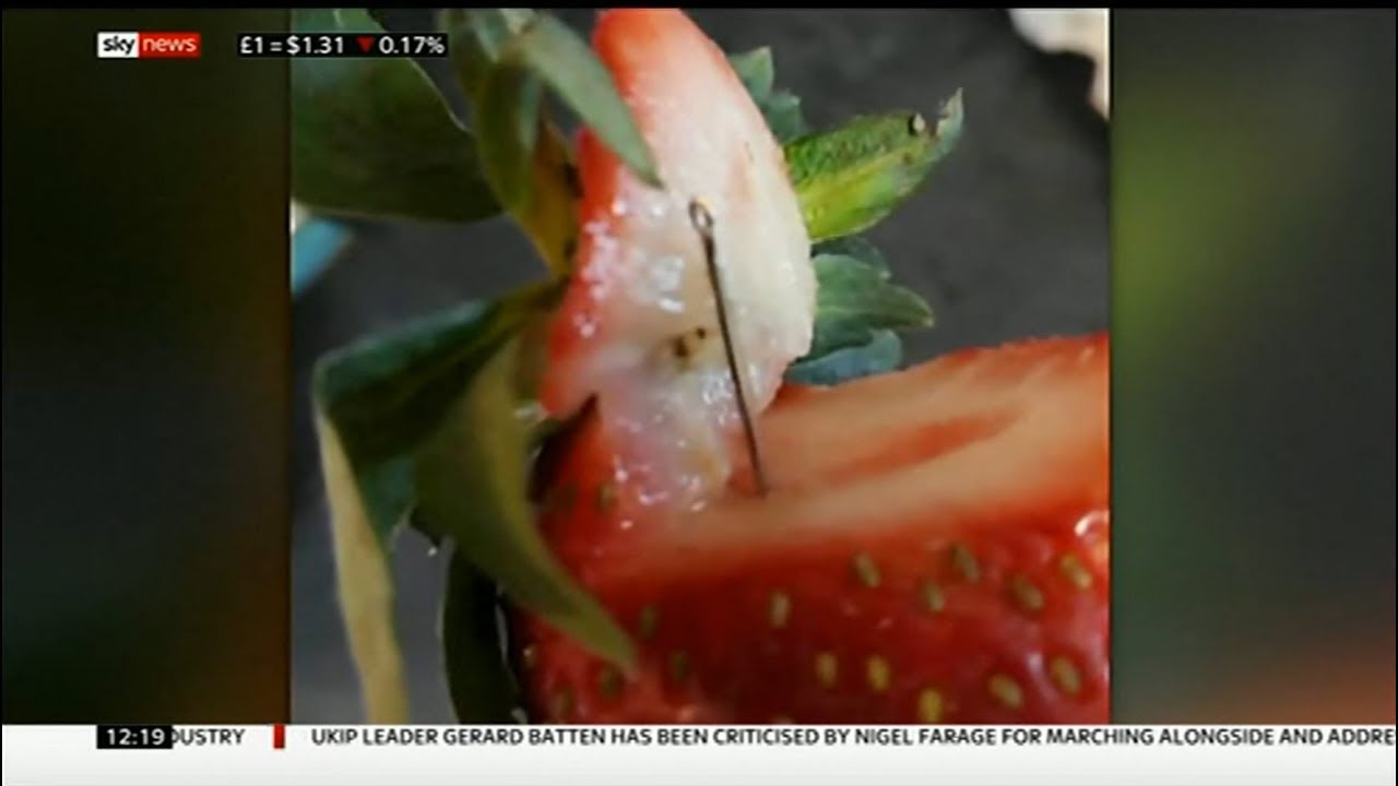 Sewing needles in strawberries update (Australia) - Sky News - 18th ...