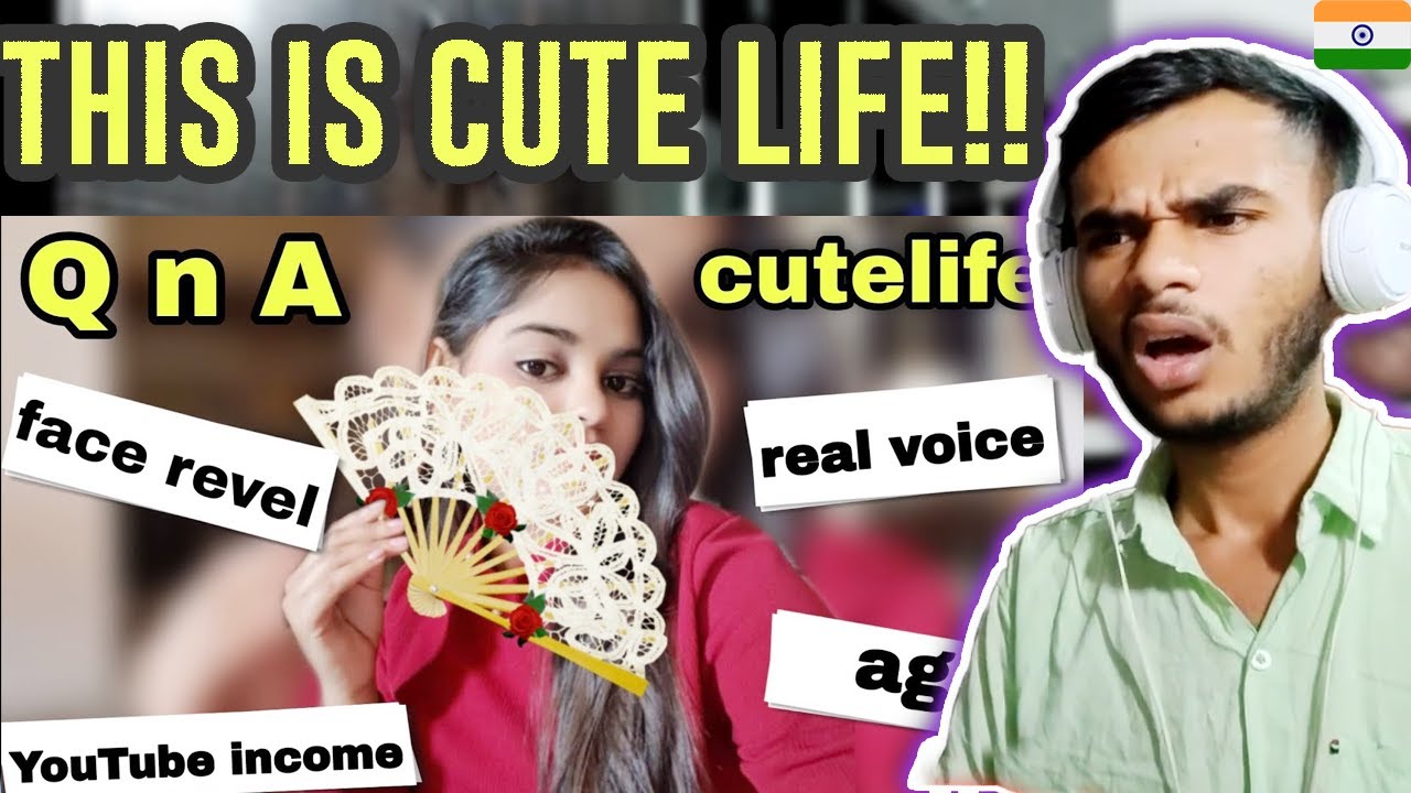 SHE'S CUTE! CUTE LIFE FACE REVEAL!! HER 1st QnA Video / Income / face ...
