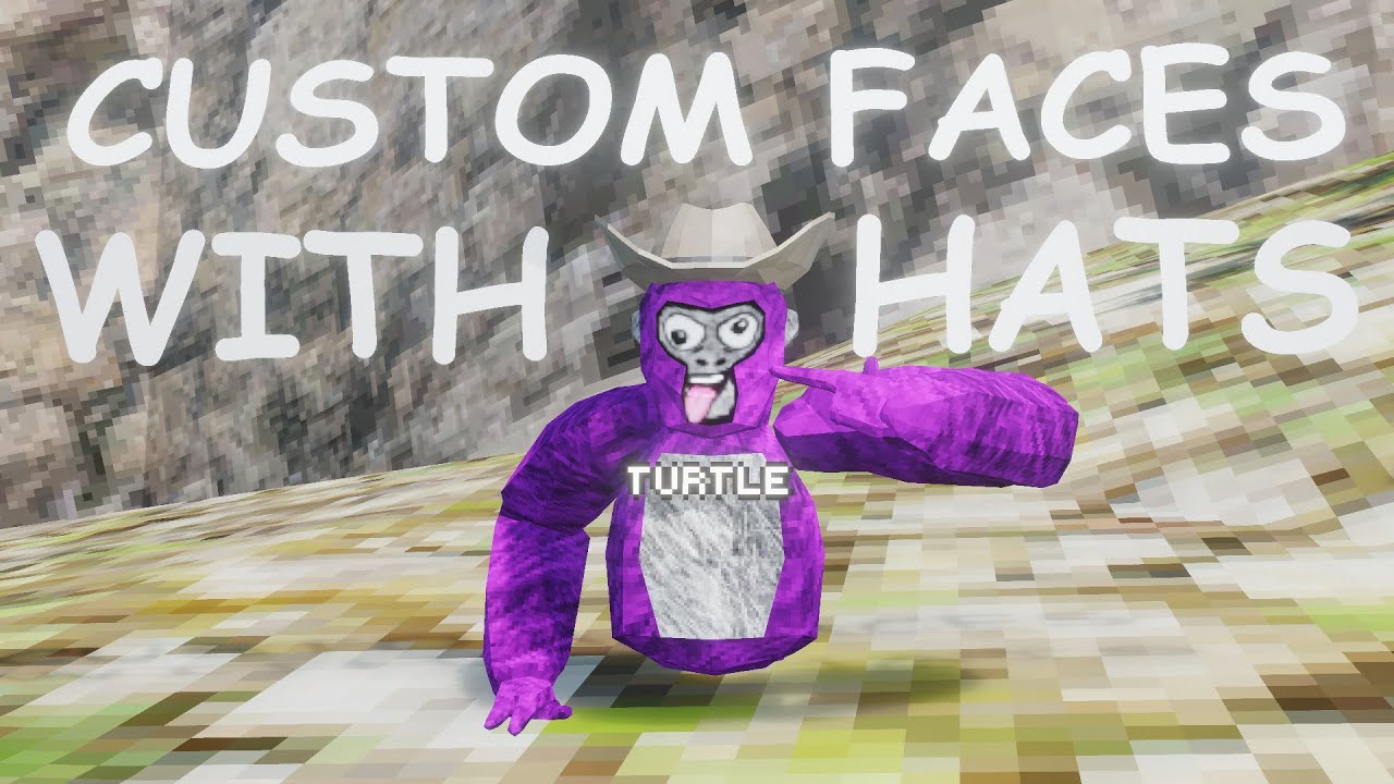 How to wear custom faces and a hat at the same time in Gorilla Tag ...