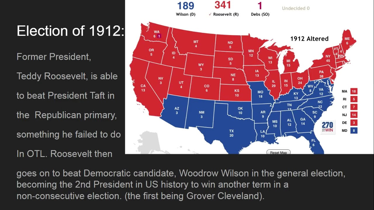Alternate history: What if Teddy Roosevelt won in 1912? (Pt.1 of ...