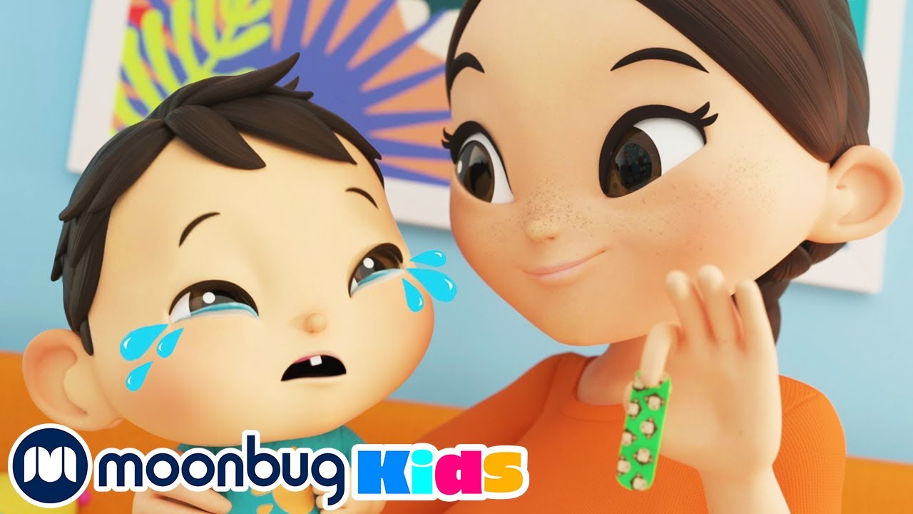 Boo Boo Song - Lellobee Nursery Rhymes l Cartoons for Kids | Moonbug ...