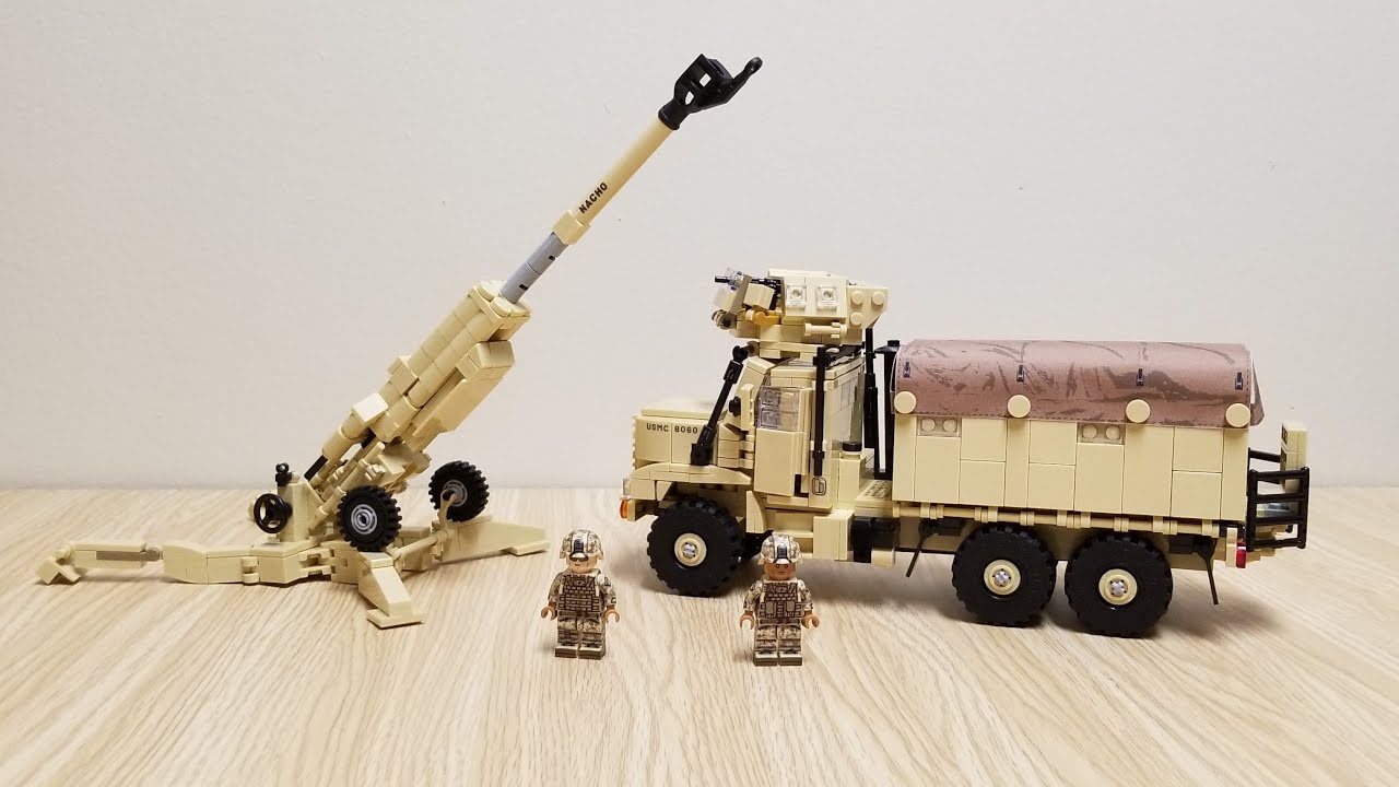 LEGO HOWITZER AND CARGO TRUCK – BRICKMANIA CUSTOM LEGO KIT- BKM8060 ...